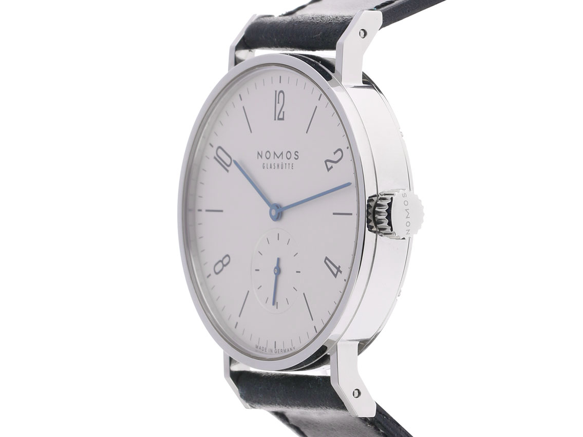 Nomos Glashütte Tangente Stahl Handaufzug Glasboden Armband Leder ...
