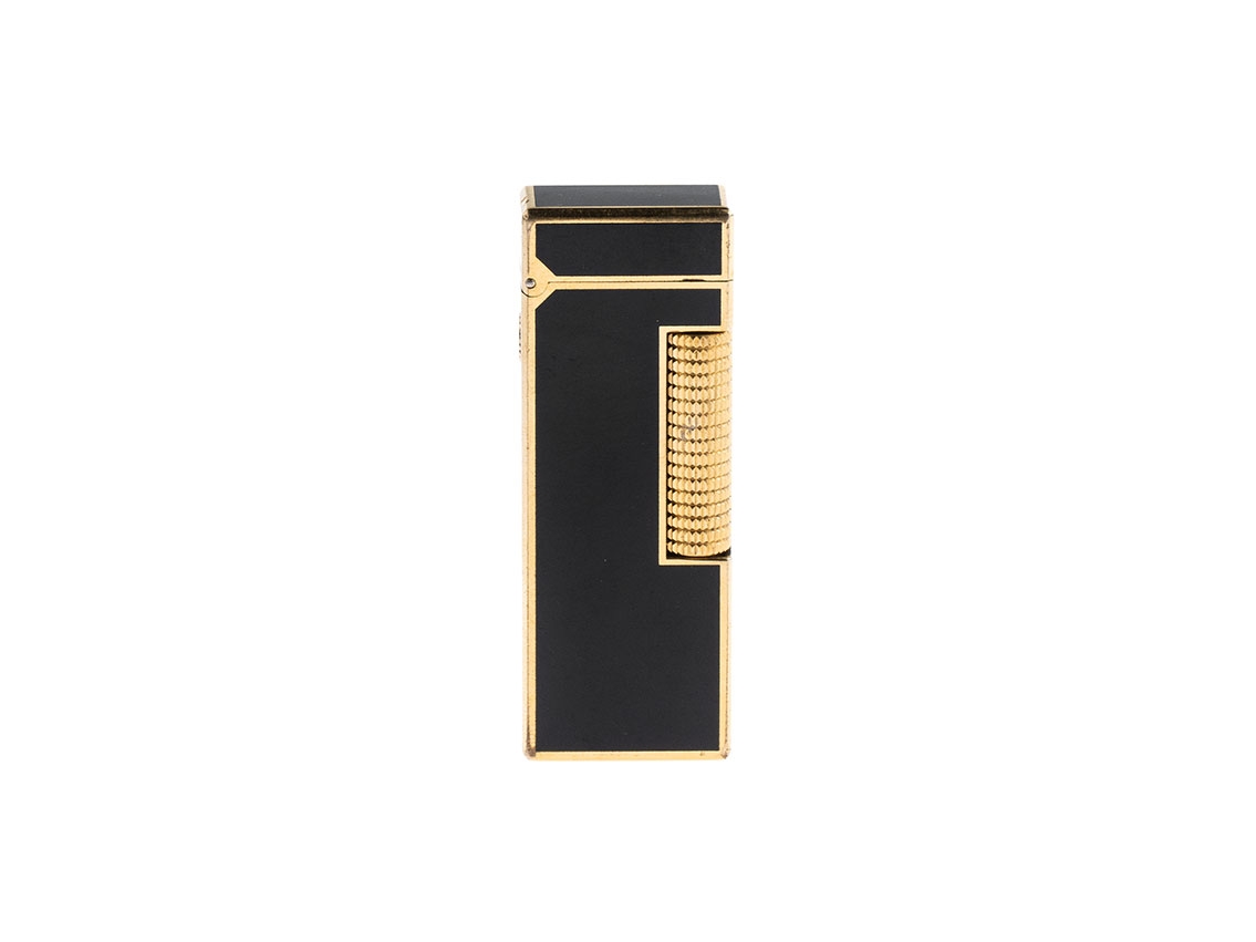 Dunhill Feuerzeug Gelbgold Lack schwarz Box Beschreibung Archive germany Watch