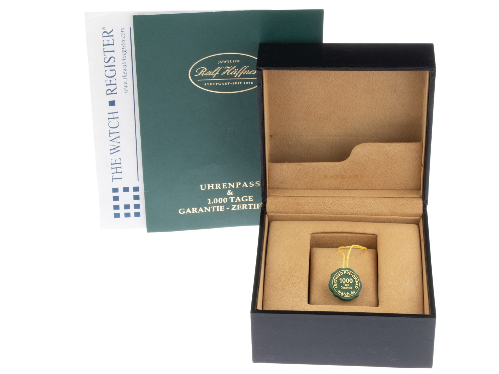 Bulgari Rettangolo Ref.RT39SSD Vintage 2001 original Box wie Neu ...