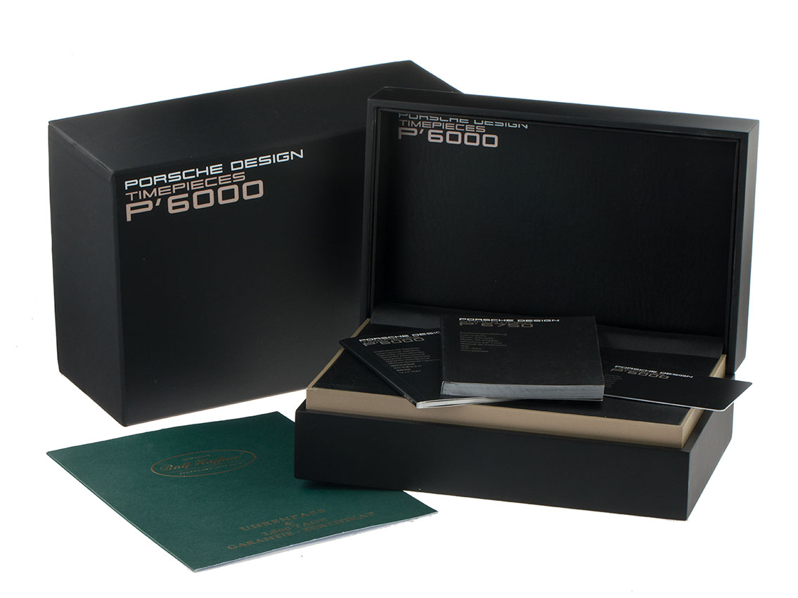 Porsche Design P'6750 Worldtimer Titan PVD Black Automatik Armband ...