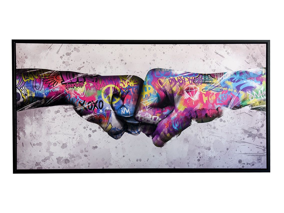 Pop Art Gemälde Fist Bump Canvas 150 x 75cm - Archive english | Watch.de
