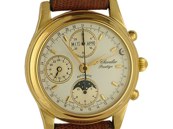 J.Chevalier Prestige Automatic Chronograph Vollkalender Mondphase ...
