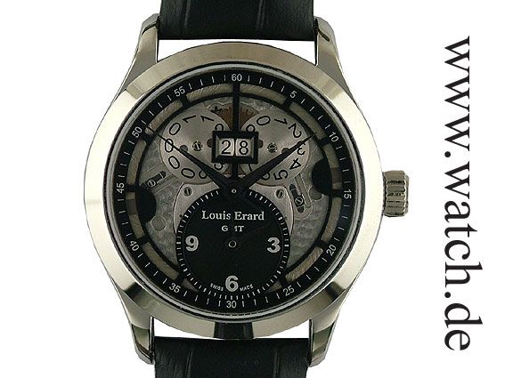 Louis Erard 1931 GMT Big Date Automatic Skeleton 40 mm - Archive ...