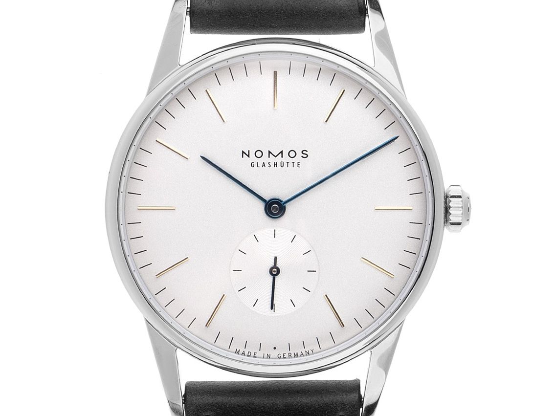 Nomos Glashütte Orion Stahl Handaufzug Glasboden 35mm Ref.309 Box&Pap ...