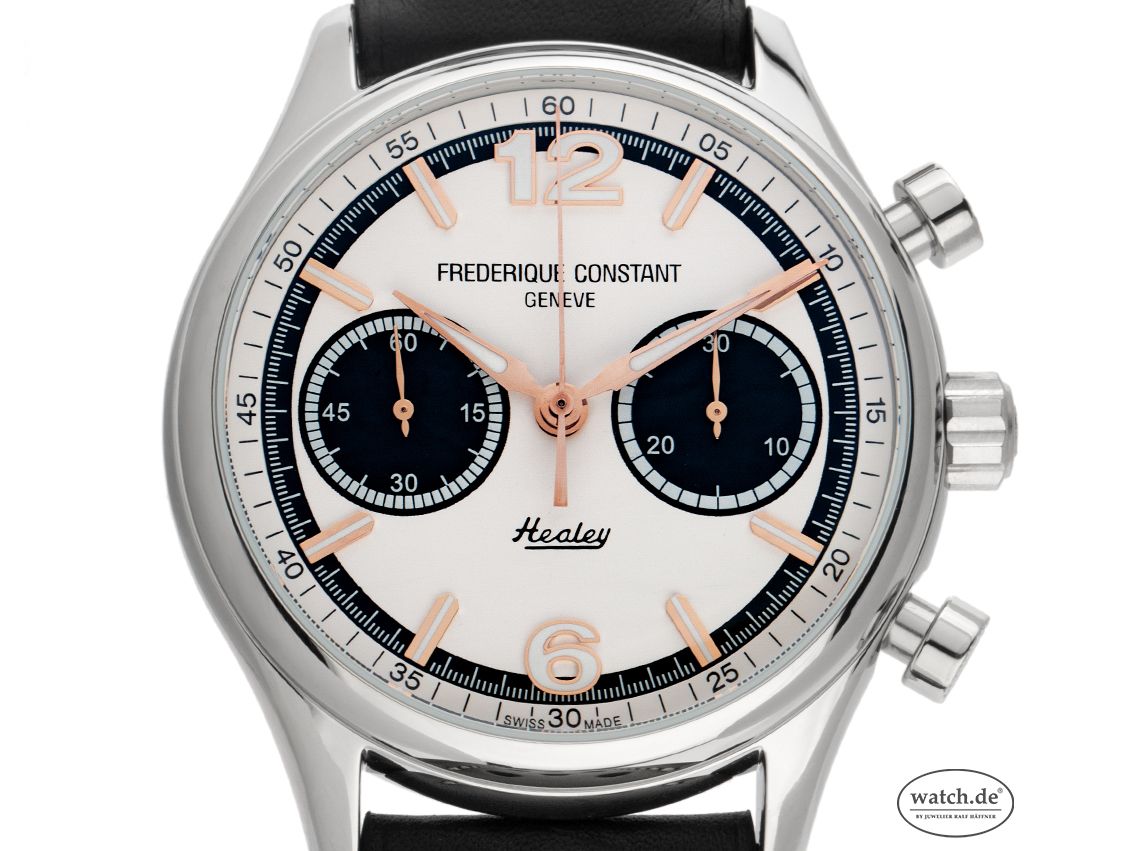 Frederique Constant Vintage Rally Healey Chronograph Panda Stahl ...