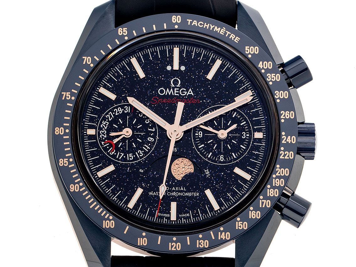 Omega Speedmaster Blue Side of the Moon Keramik 18kt Sedna™-Gold ...