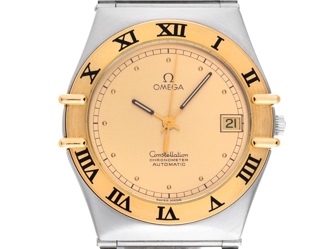 Omega Constellation Stahl Gelbgold Automatik Armband Stahl 35mm Ref.368 ...