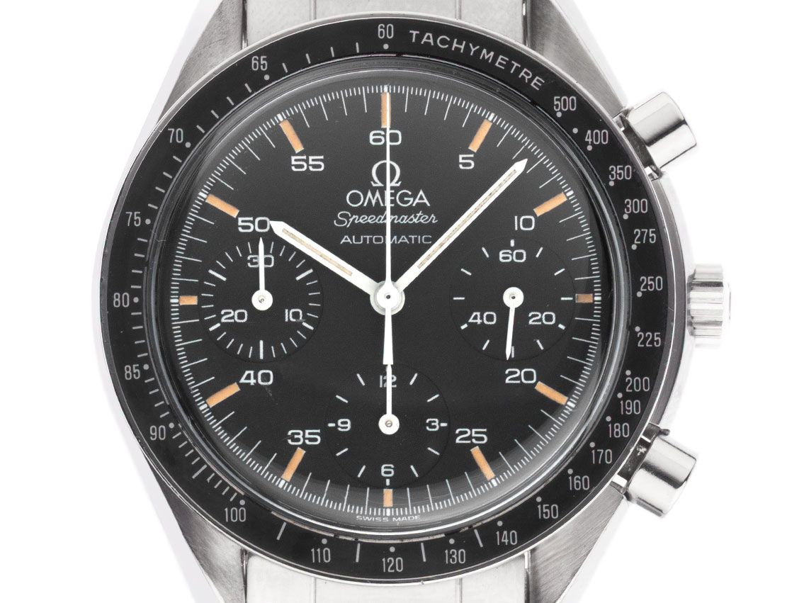 Omega Speedmaster Reduced Stahl Automatik Chronograph Armband Stahl ...