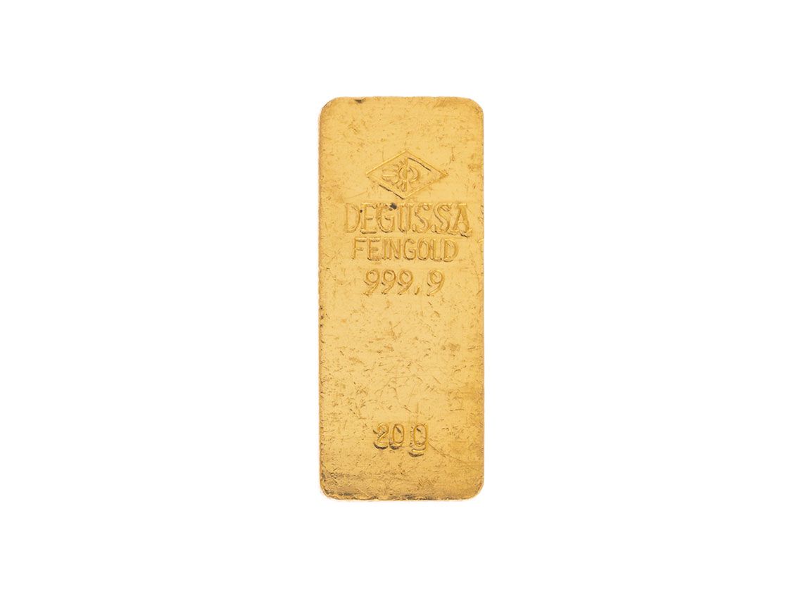 Goldbarren Degussa 999 Feingold 20g - Archive germany | Watch.de