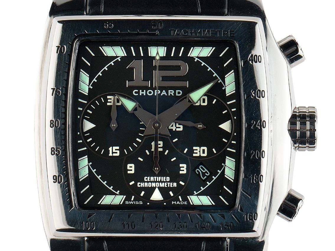 Chopard Tycoon Stahl Automatik Chronograph Chronometer Armband Leder ...