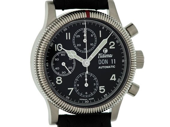 Tutima Classic Fliegerchronograph F2 Stahl Automatik 39mm UVP 1.790 ...