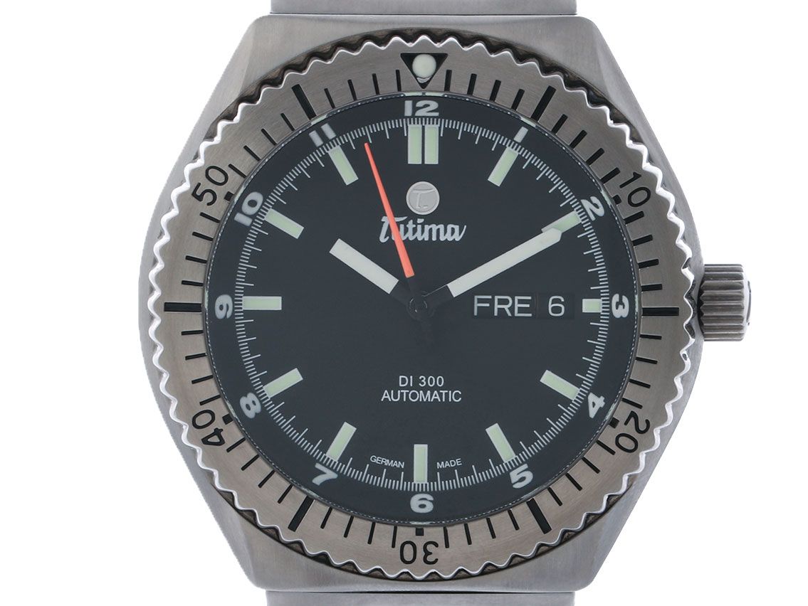 Tutima Yachting DI 300 Titan Automatik 43mm UVP 1.240,- wie Neu Box&Pap ...