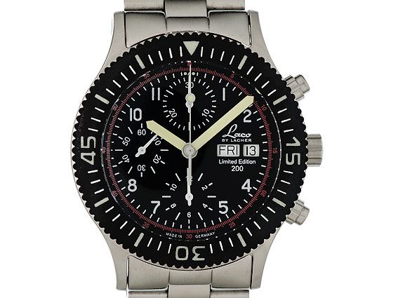 Laco by Lacher Stahl Automatik Chronograph Limitiert 42mm Vintage ...