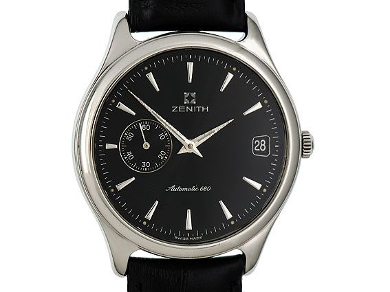 Zenith Elite 680 Stahl Automatik Glasboden 36mm Vintage - Archive ...