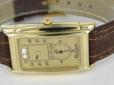 Bulova Doctors Watch Gelbgold Handaufzug Vintage 42x28mm
